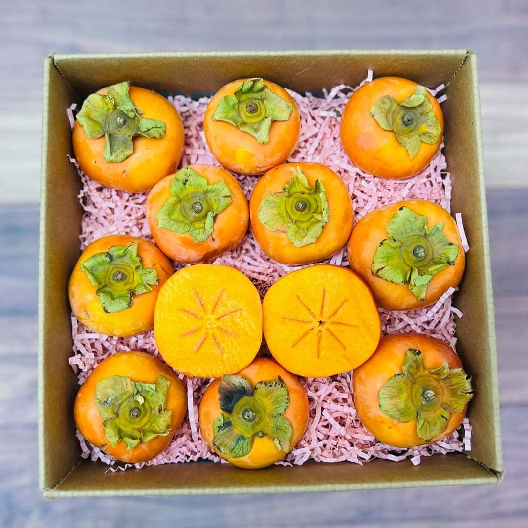 Fuyu Persimmons - Small (3 Pounds) - Tropical Fruit Box