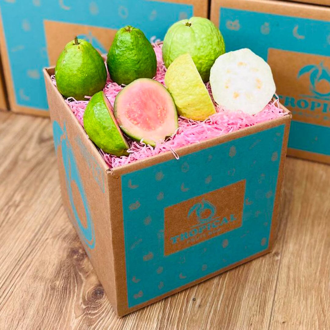 Mixed Pink & White Guava Box - Small (3 Pounds) - Tropical Fruit Box