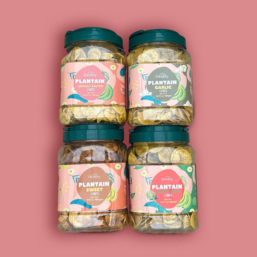 Plantain Chips Sampler - Tropical Fruit Box