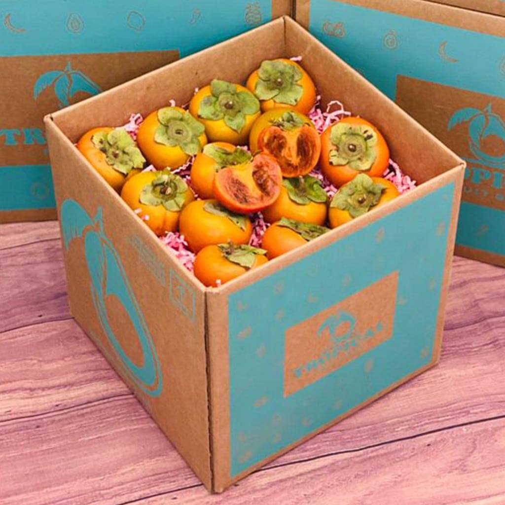 Maru Chocolate Persimmon Box - Small (3 Pounds) - Tropical Fruit Box