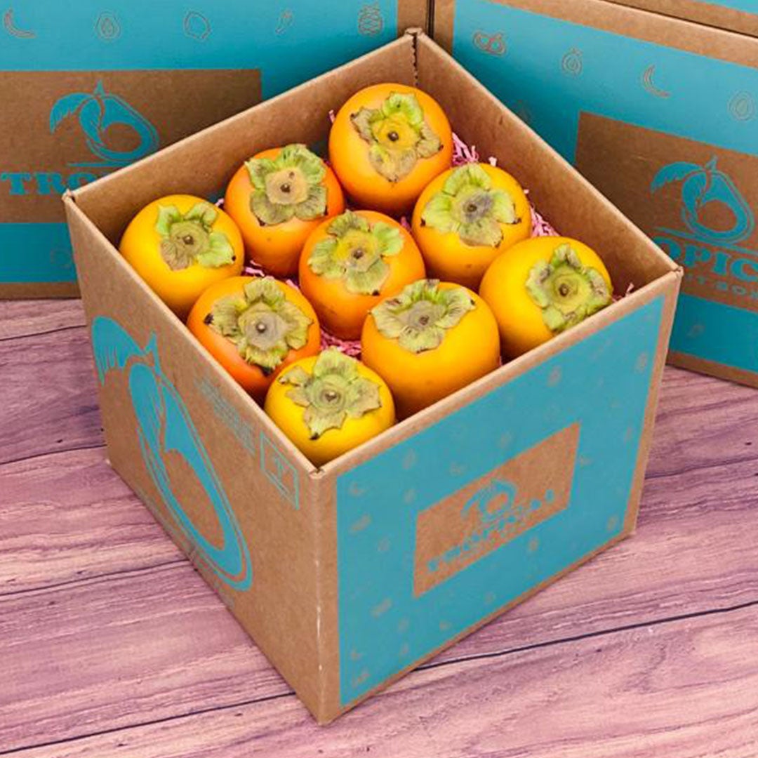 Spanish Kaki Premium Persimmons - Regular Box (5 Pounds) - Tropical ...